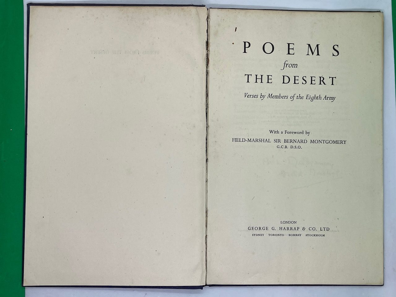 Poems from the Desert - verses by members of the Eighth Army