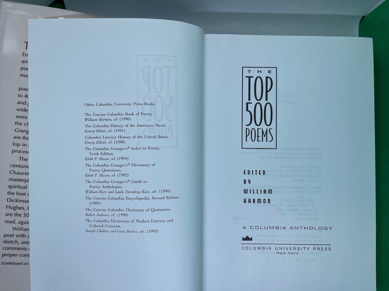 The Top 500 Poems (A Columbia Anthology)