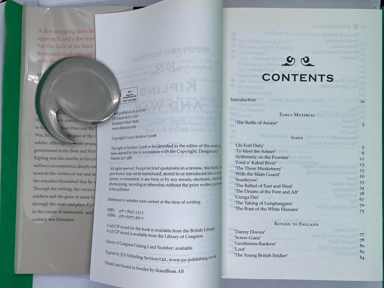 Kipling and War: From 'Tommy' to 'My Boy Jack'