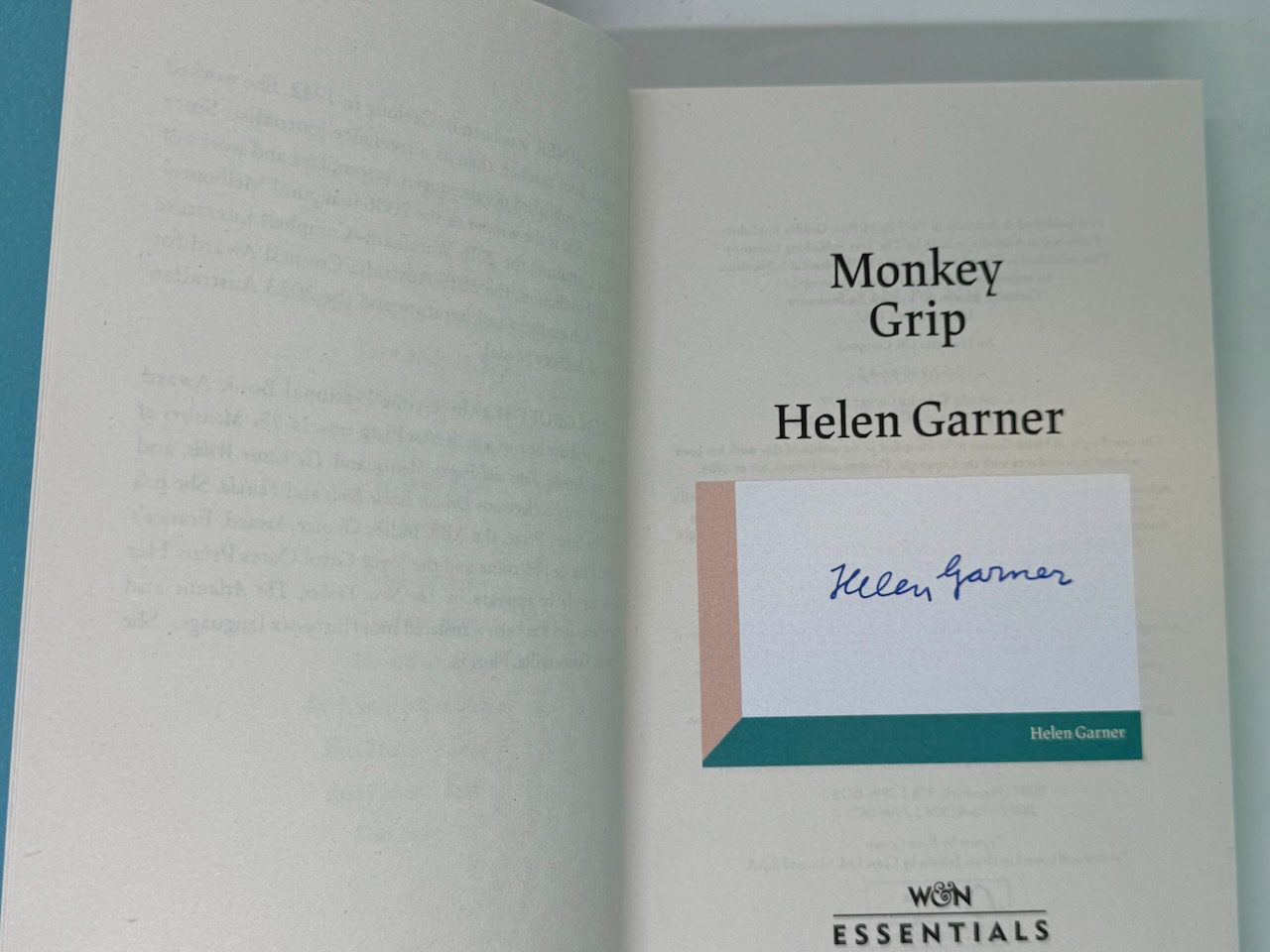 Monkey Grip (SIGNED)